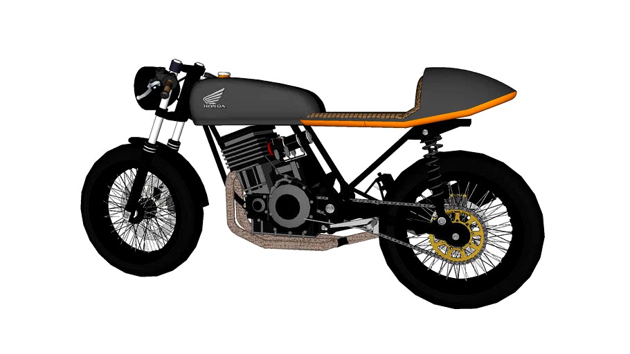 Cafe racer 3d model