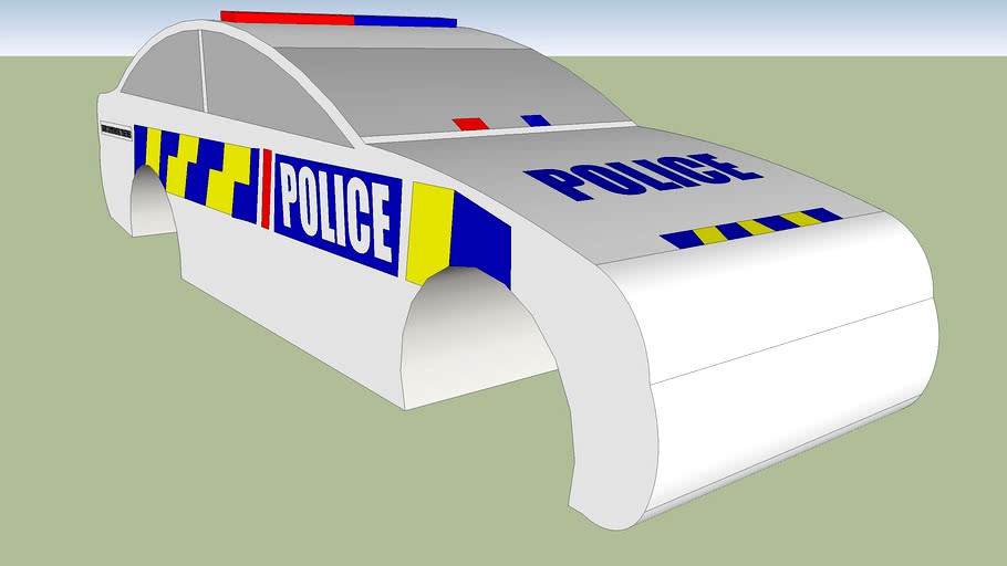 NZ Police Car 3d model