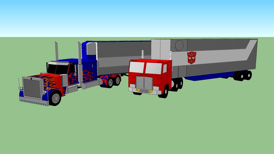 Optimus Prime: TF3 and G1 3d model