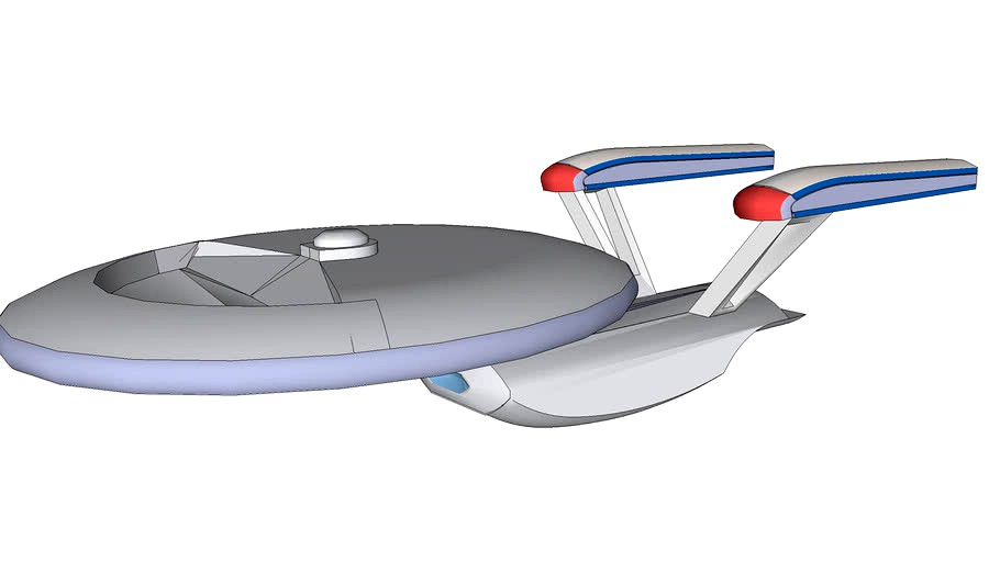 Federation Starship {in progress} 3d model