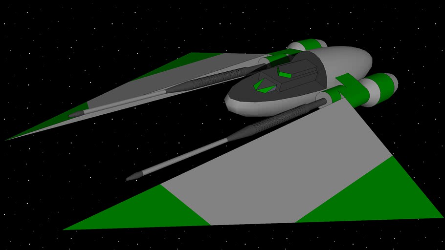 Marblan Dagger Starfighter 3d model