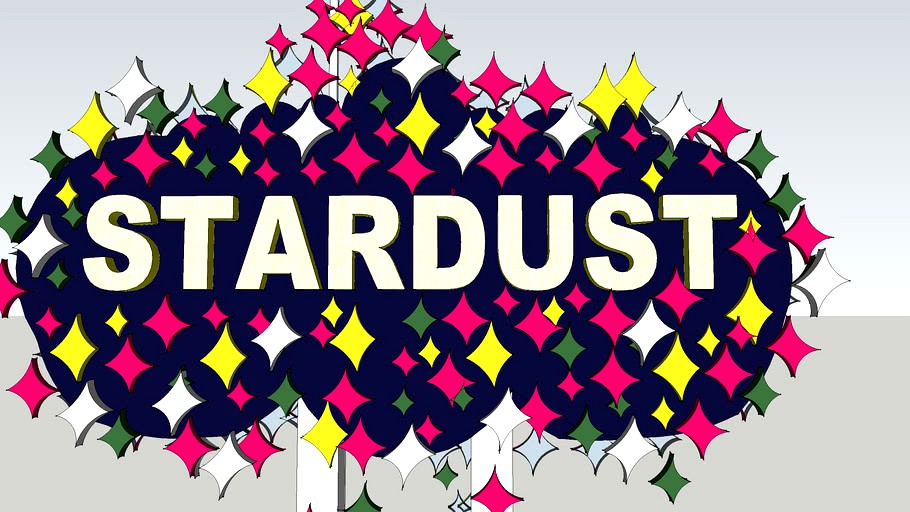 Stardust Hotel sign 3d model