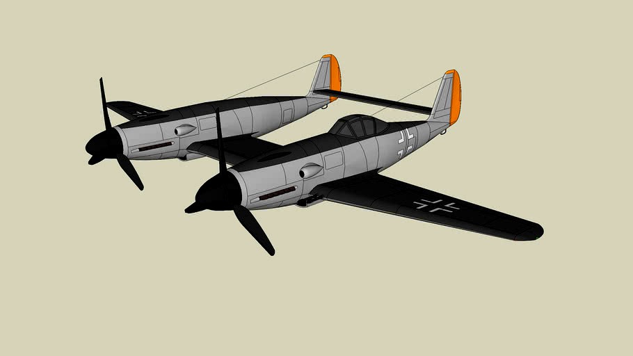 Messerschmitt ME 609 3d model