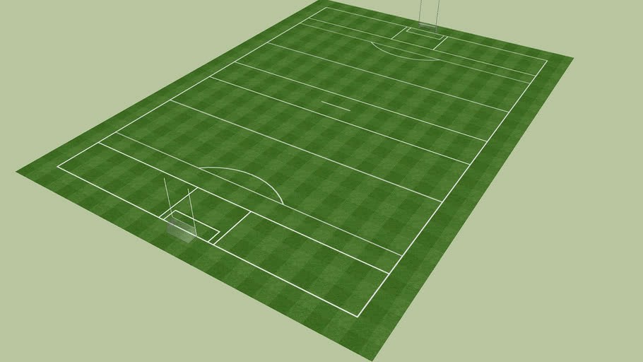 gaa pitch 3d model