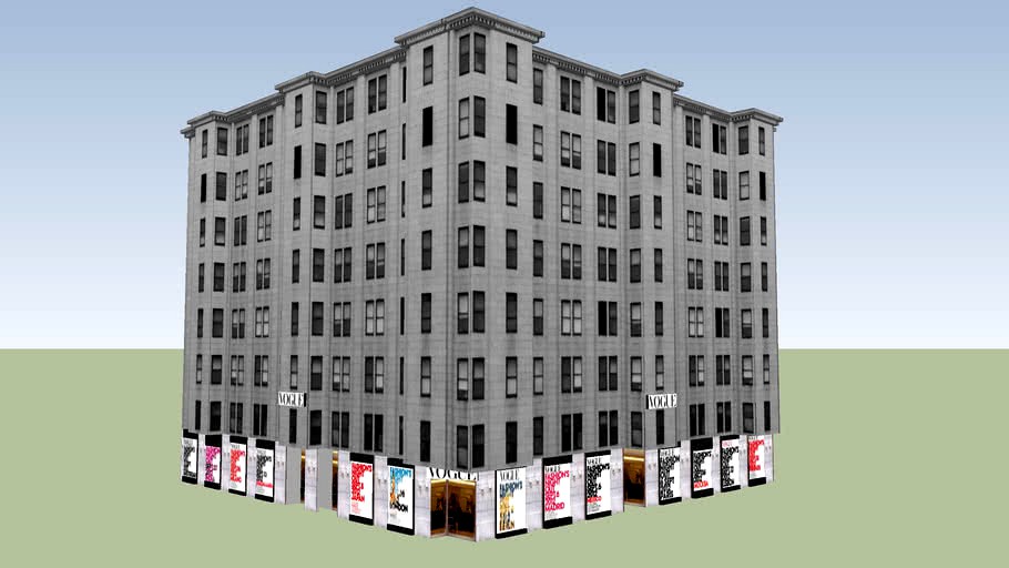 Edificio de la Revista Vogue 3d model