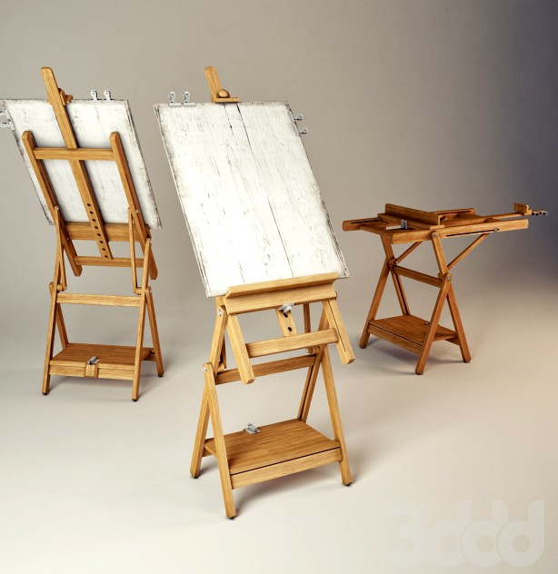 easel 2 3d model