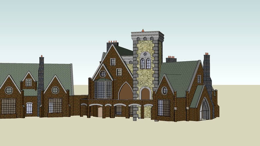 English Mansion 3d model
