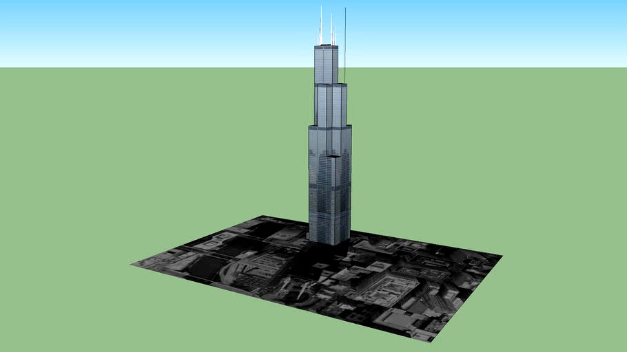 sears tower 3d model