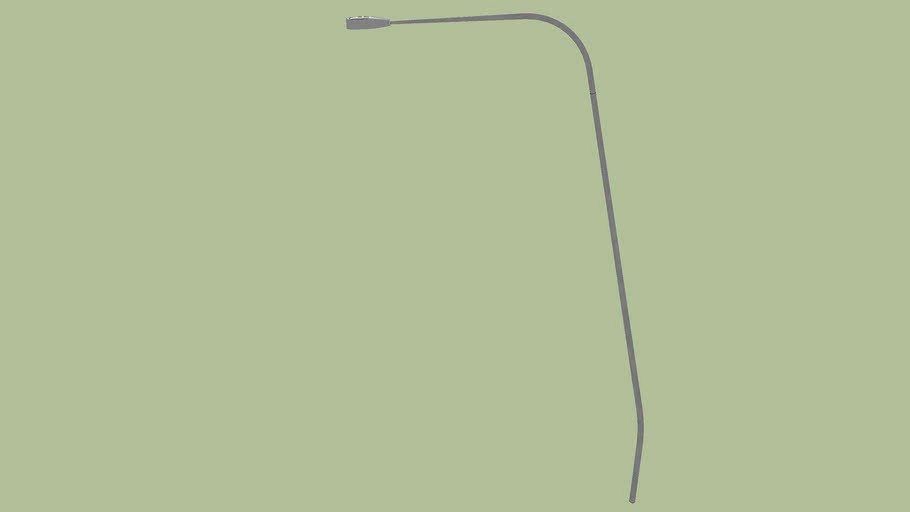 Curved Freeway Light 3d model
