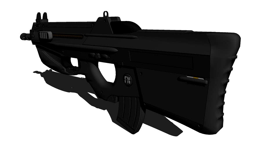 FN F2000 Assault Rifle 3d model