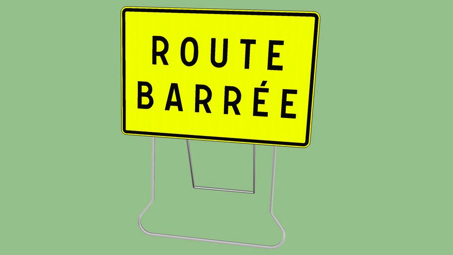 route barre 3d model