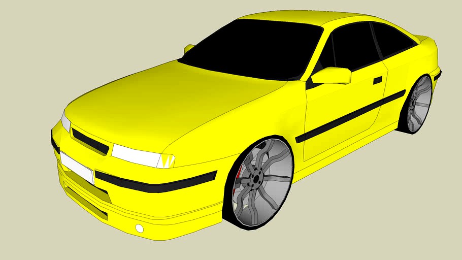 modified opel calibra 3d model