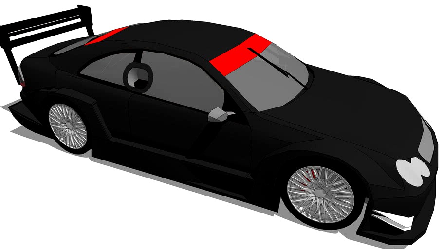 Vehicles - AMG Mercedes-Benz CLK DTM 2002 3d model