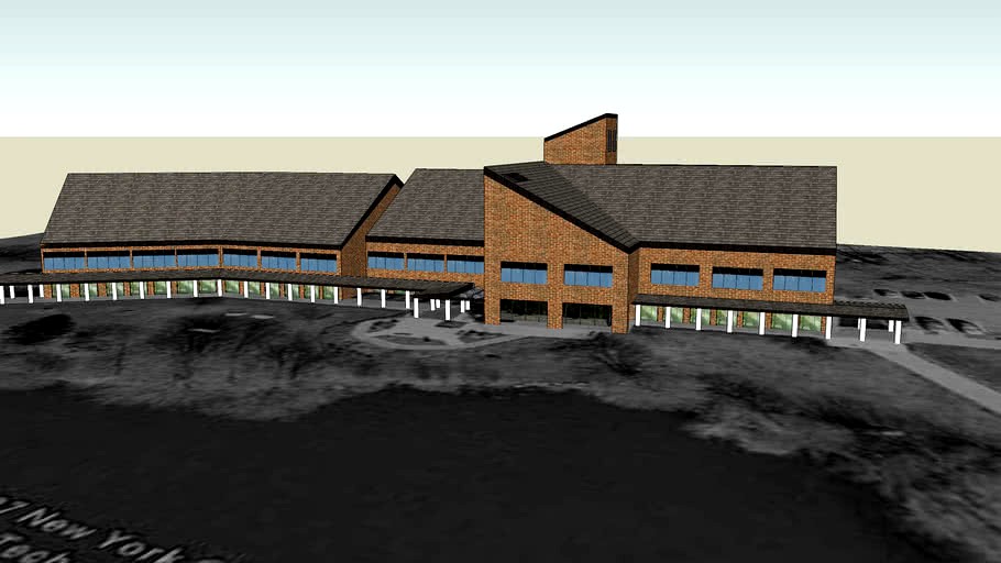 Mortola Library 3d model