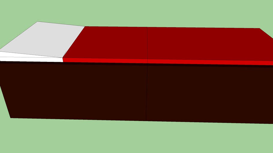 minecraft bed 3d model