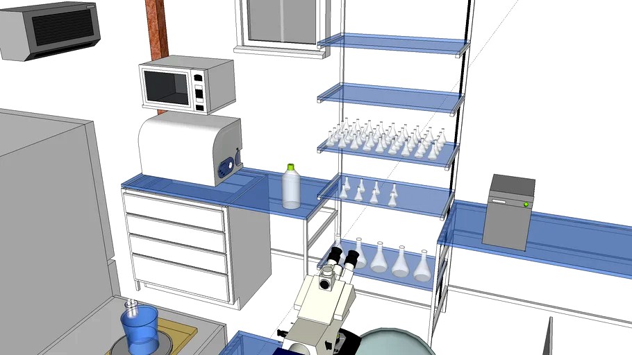 Mini laboratory 3d model