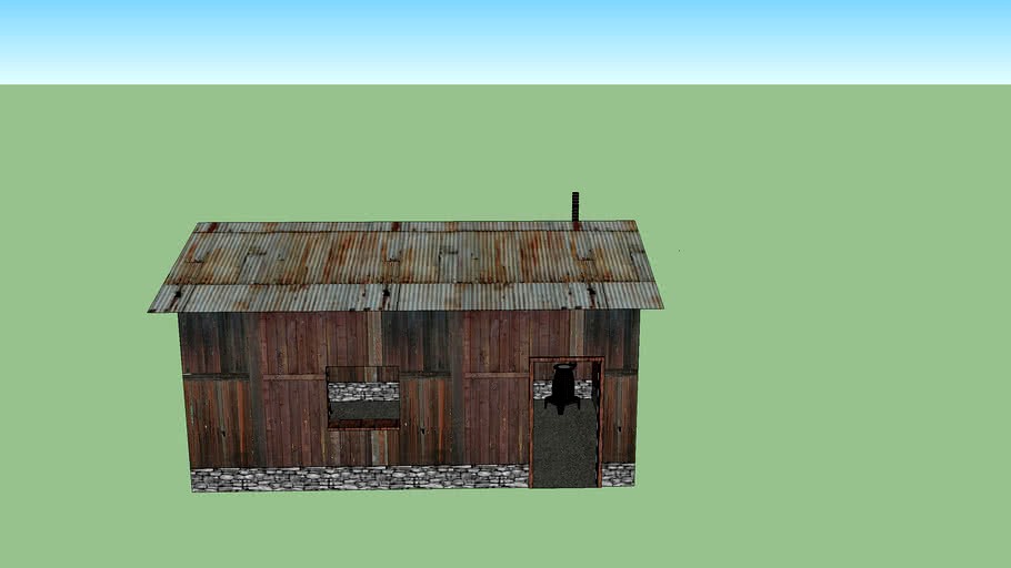 Old Shack 3d model