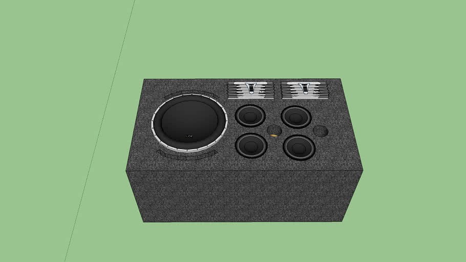 subwoofer box 3d model