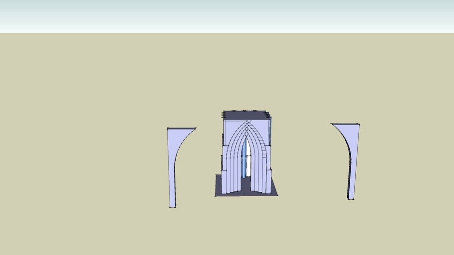 Arch Section (Left Side) 3d model