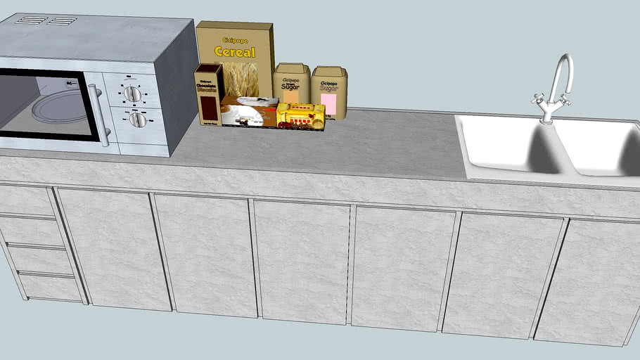 Pantry Platform 3d model