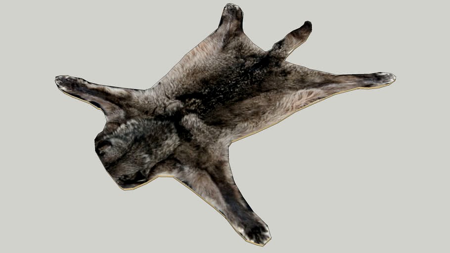 wolf hide 3d model