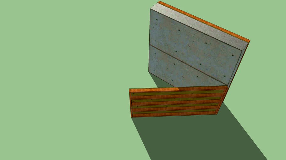 Concrete Wall Animation 3d model