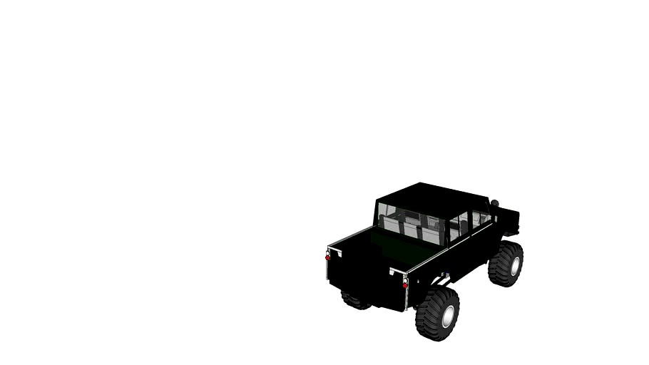 Modified Land Rover Series 3 108 In. Pickup 3d model