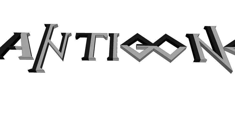 Antigone Logo 3d model
