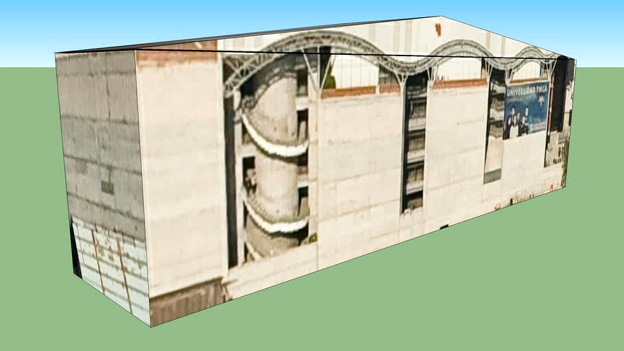 universidad YMCA, Edificio en Ciudad de México, DF, México 3d model