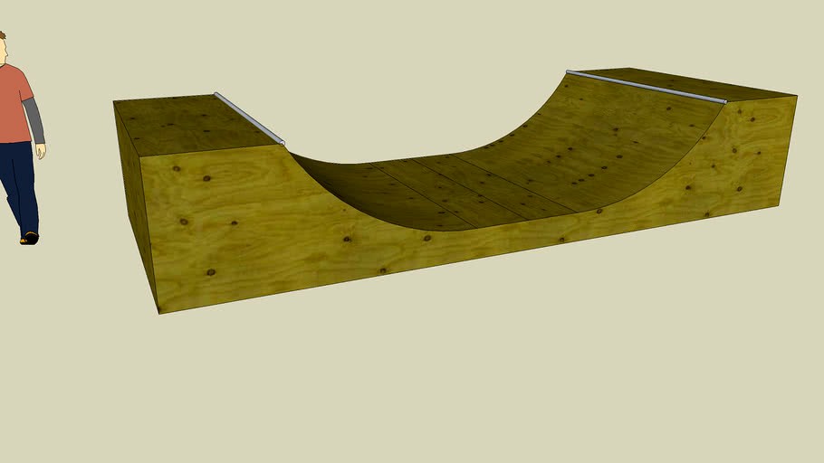 skate ramp - basic 3d model
