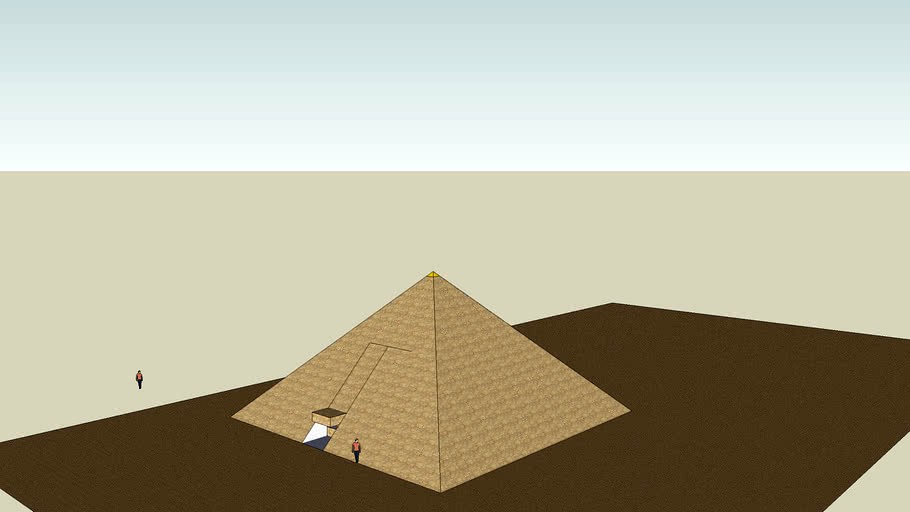 great pyramid of Khufu 3d model