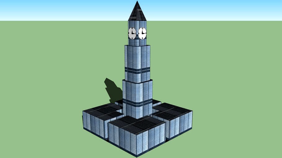 Springfield Clock Tower 3d model