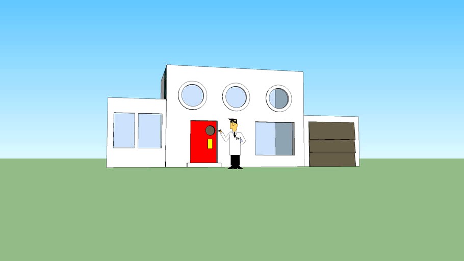 Powerpuff girls House 3d model