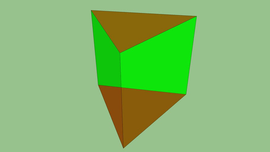 Prisma triangular 3d model