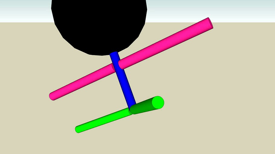 Star Jump Stickman 3d model