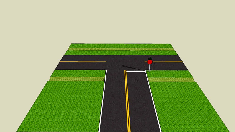 T-Intersection 3d model