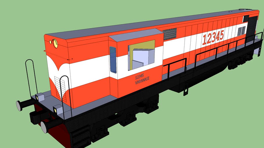 Indian Railways WDM WDM2 WDM3 Locomotive 3d model