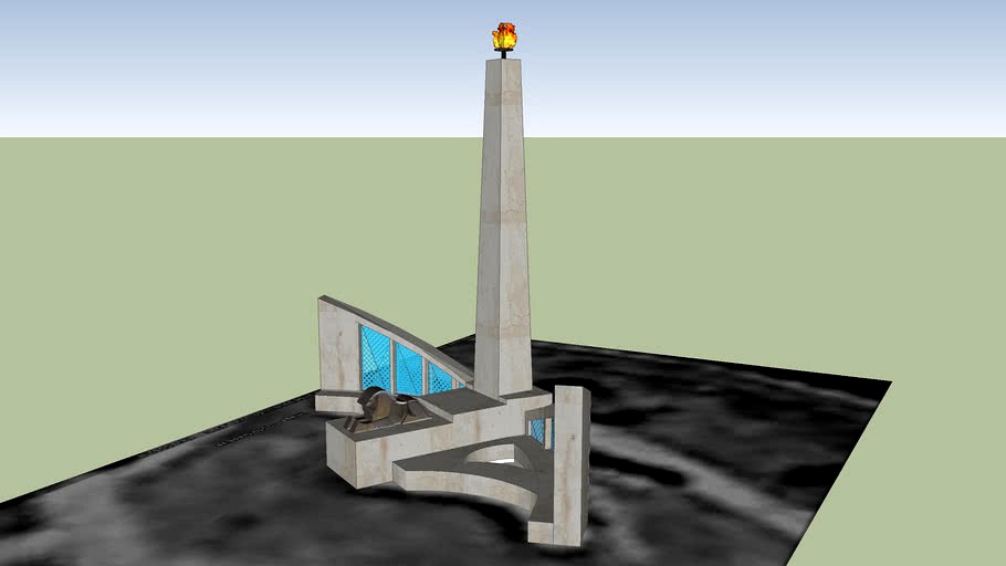 Gas Square Shiraz, فلکه گاز شیراز 3d model