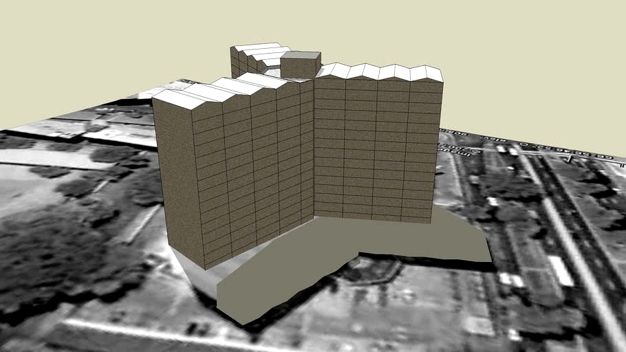 Edificio Los Cristos 3d model