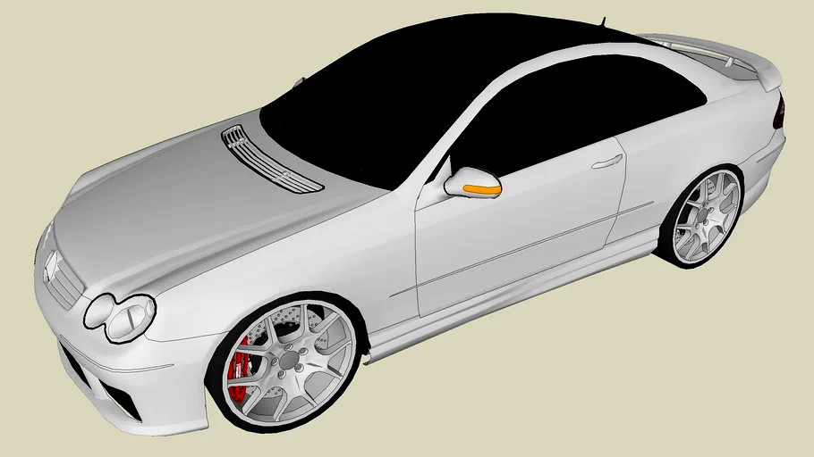 Modified Mercedes CLK 500 3d model