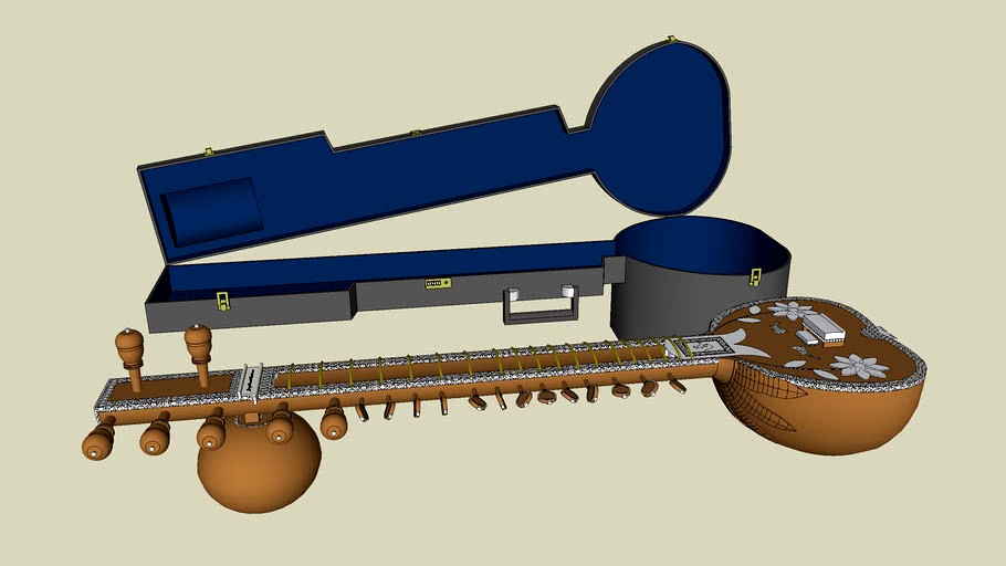 Sitar 3d model