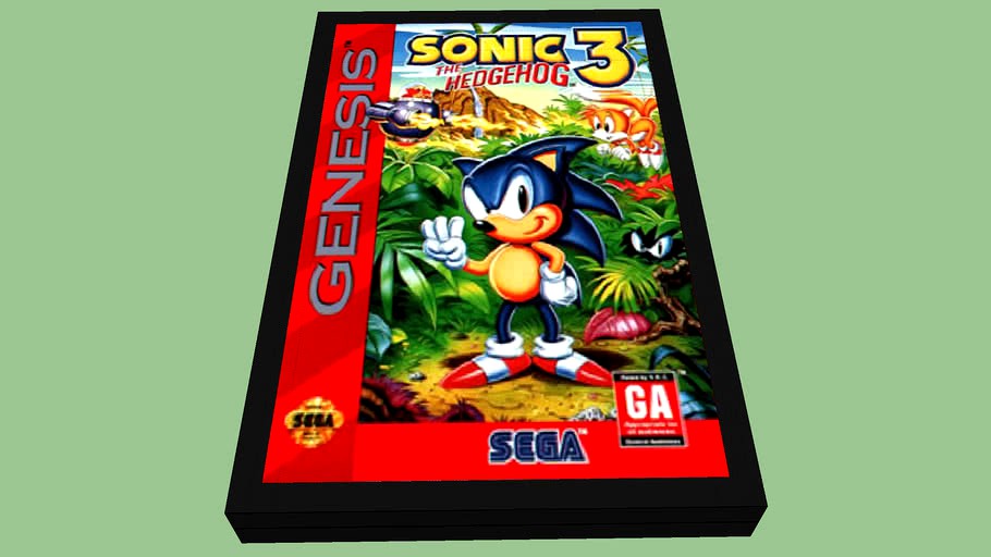 Sonic 3 Case 3d model