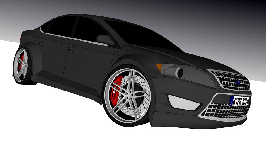 Modified Ford Mondeo 3d model