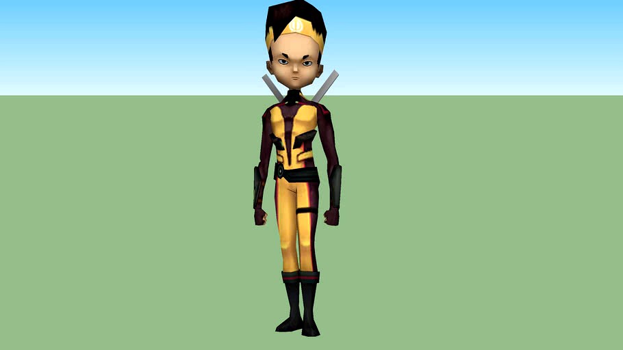 Code Lyoko Ulrich 3d model