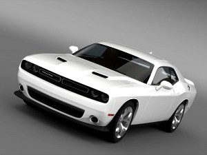 Dodge Challenger SXT LC 2015 - 3D Car for Maya model