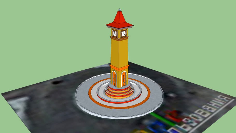 Batticaloa Clock Tower 3d model