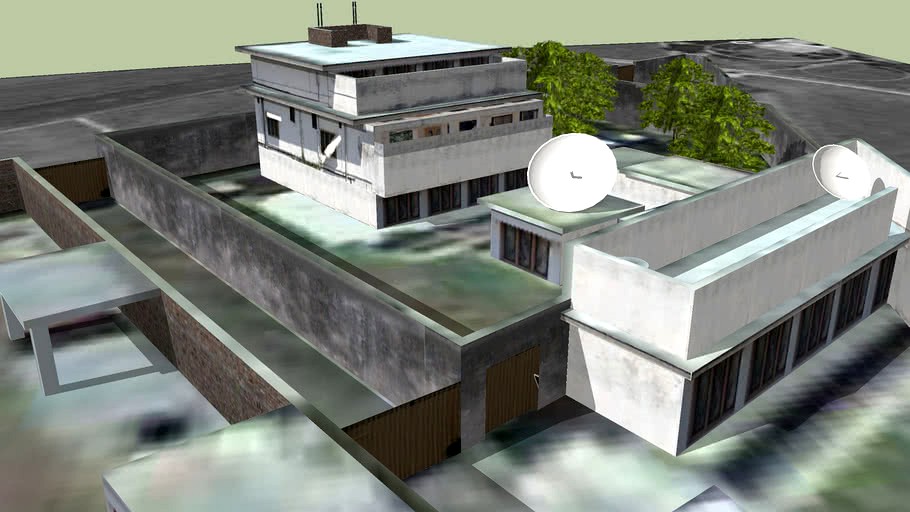 Osama Bin Laden's hideout compound. 3d model
