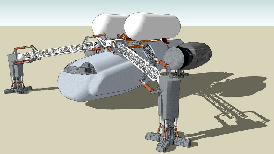 VTOL Kit Bash Shuttle 3d model