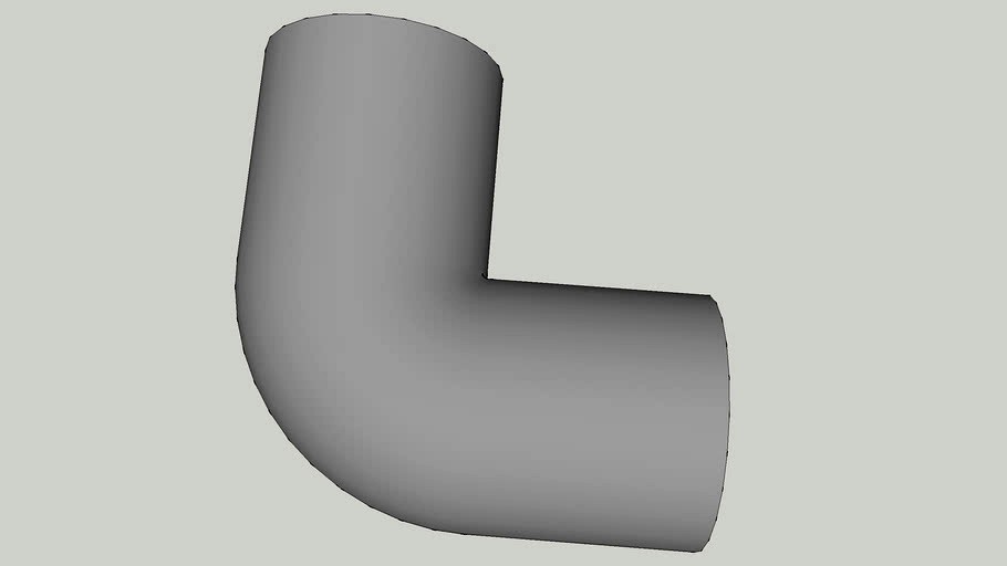 coude a 90°en pvc 3d model