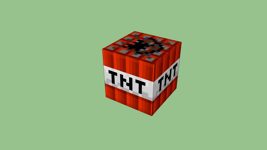 Minecraft tnt 3d model